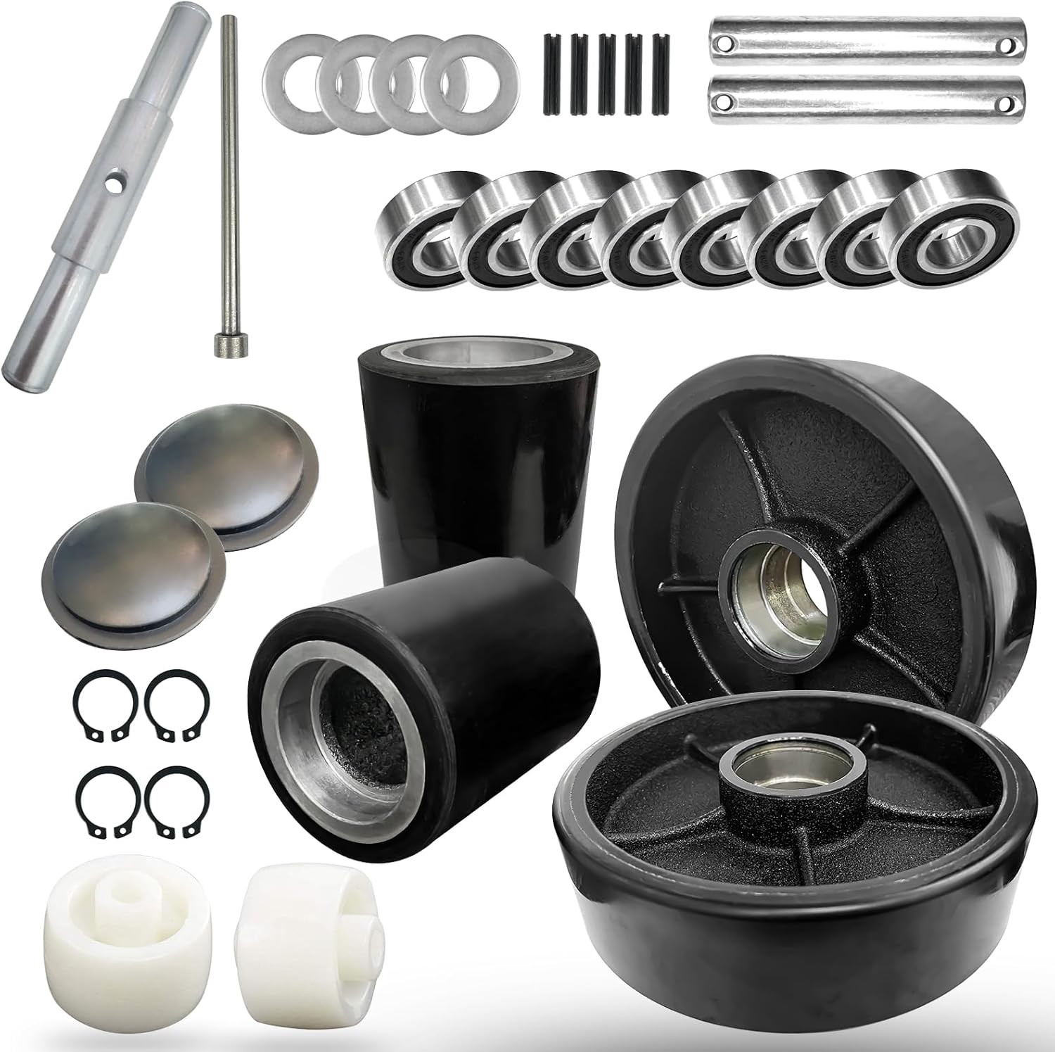 Amazon.com: YATOINTO Pallet Jack/Truck Full Set with Axles, Pairs of 7 ...