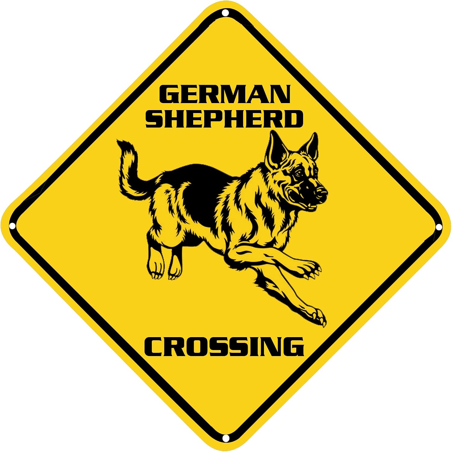 Amazon.com: German Shepherd Crossing Sign German Shepherd Sign Animal ...