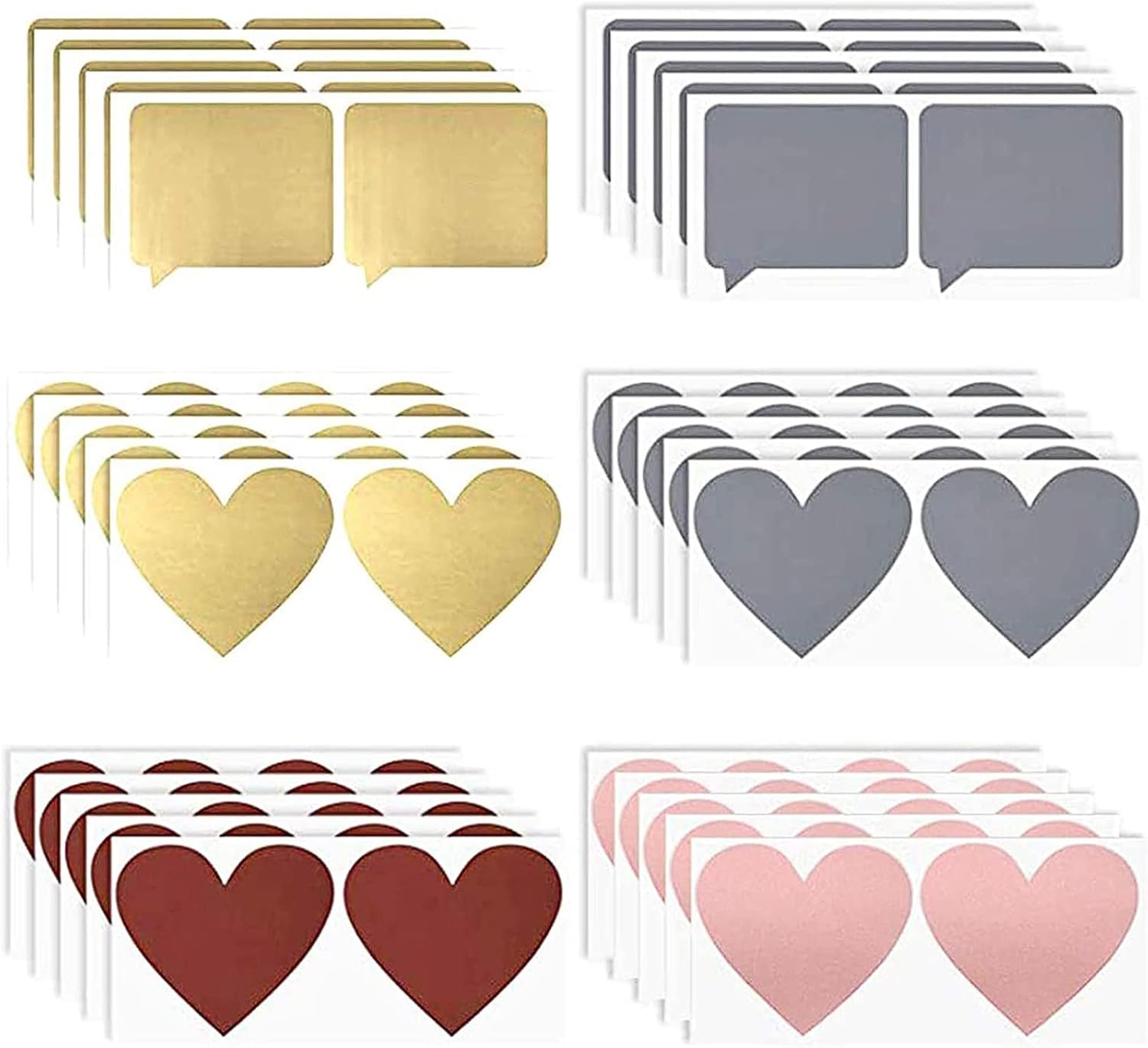 60 Pieces Scratch Stickers Scratch Off Stickers Labels Scratch Stickers ...