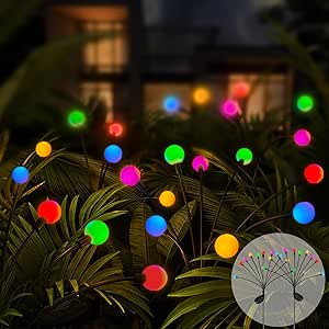 BCGA Solar Firefly Garden Lights, Outdoor Solar Yard Light, Gardening ...