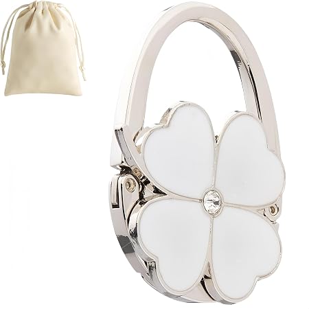 Amazon.com: 4-Leaf Clover Purse Hook for Table - Zinc Alloy Bag Holder ...