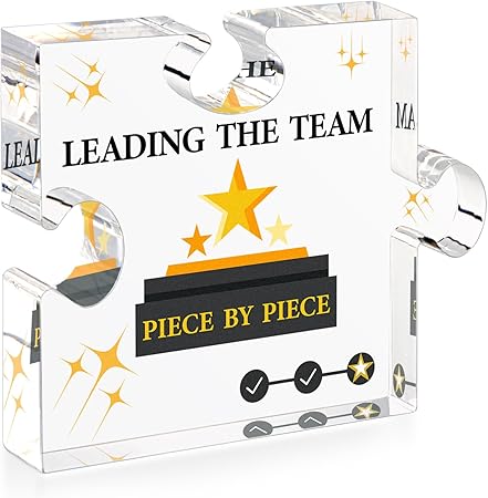 Amazon.com: Cituarko Leadership Gifts Boss Day Thank You Puzzle Piece ...