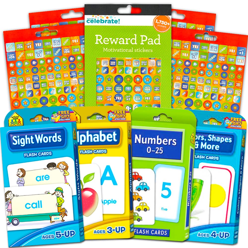 School Zone Flash Cards Super Set For Toddler Kids 4 | Desertcart Australia