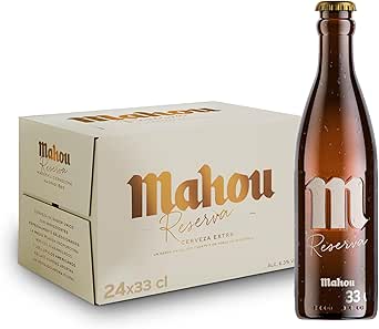 Mahou Reserva Cerveza con un Sabor Único, con Cuerpo y un Toque de ...