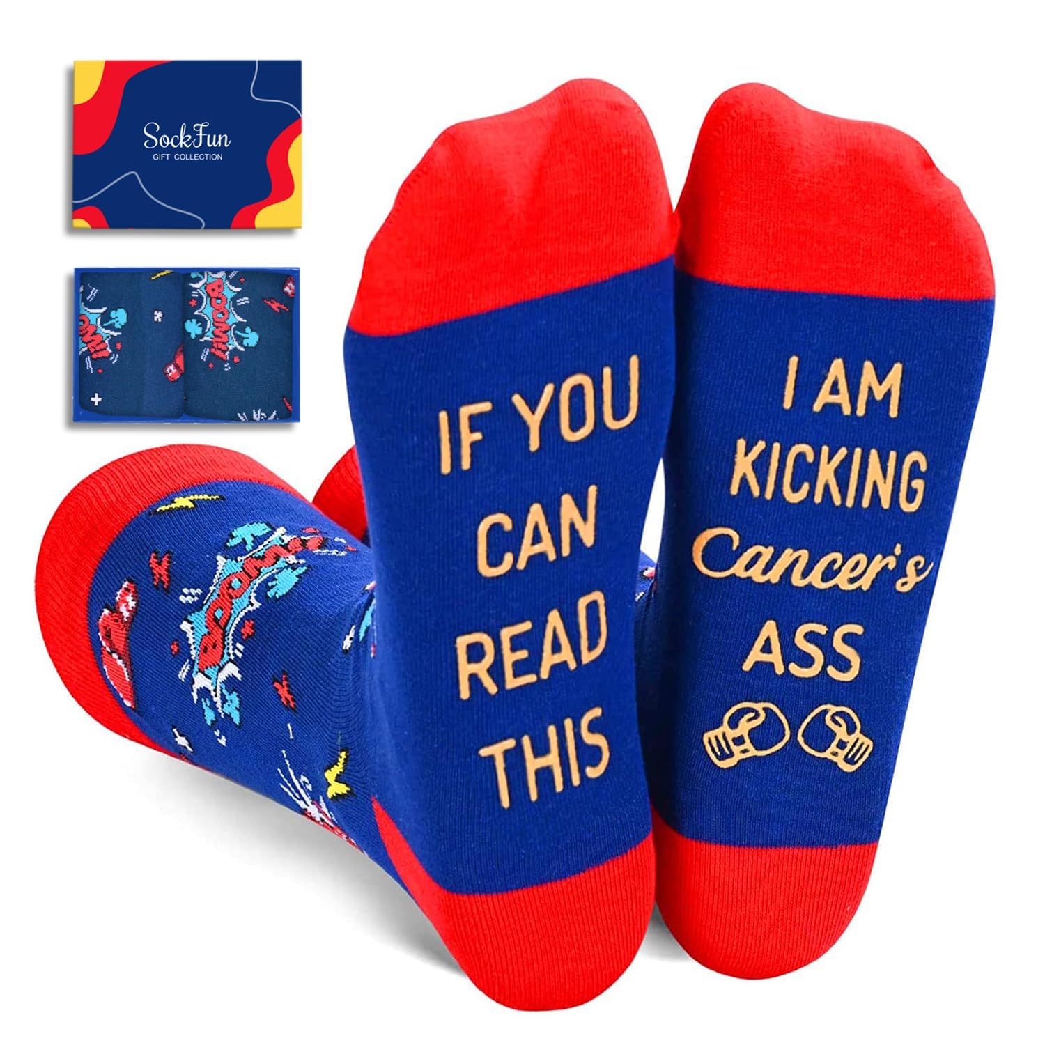 Amazon.com: sockfun Unisex Breast Cancer Awareness Socks Breast Cancer ...