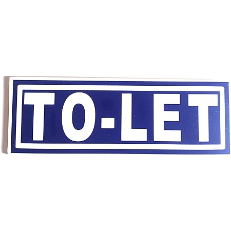 Arts to-Let Sign Board Size_12''x8''_Inches (Red) : Amazon.in: Office ...