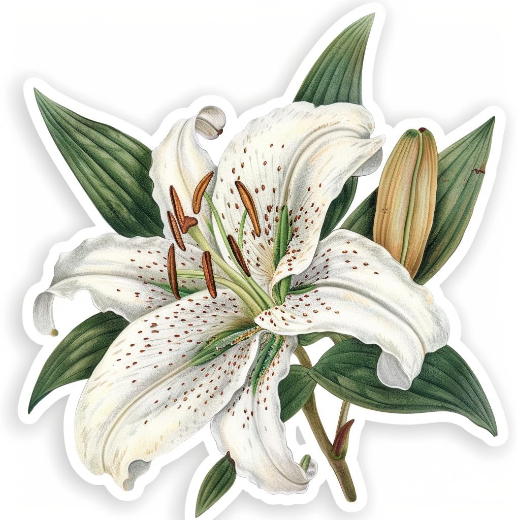 Amazon.com: Yoonek Graphics Sticker of a Lily Flower Majestic ...