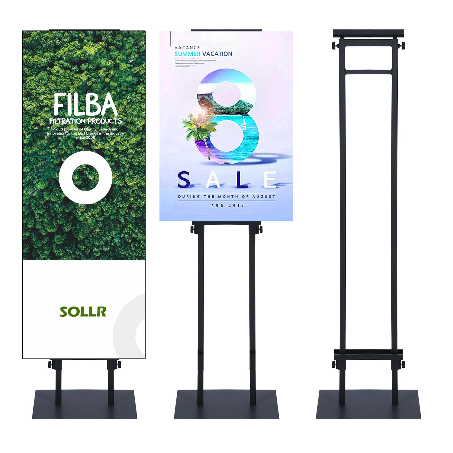 Standing Poster Board Metal Stand Displays 22" X 28" Posters In Style!