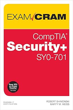 Amazon.com: CompTIA Security+ SY0-701 Exam Cram: 9780138225575 ...