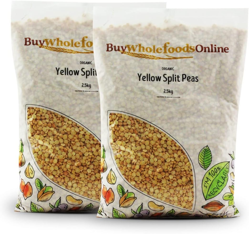 Organic Yellow Split Peas 5kg (BWFO) : Amazon.co.uk: Grocery