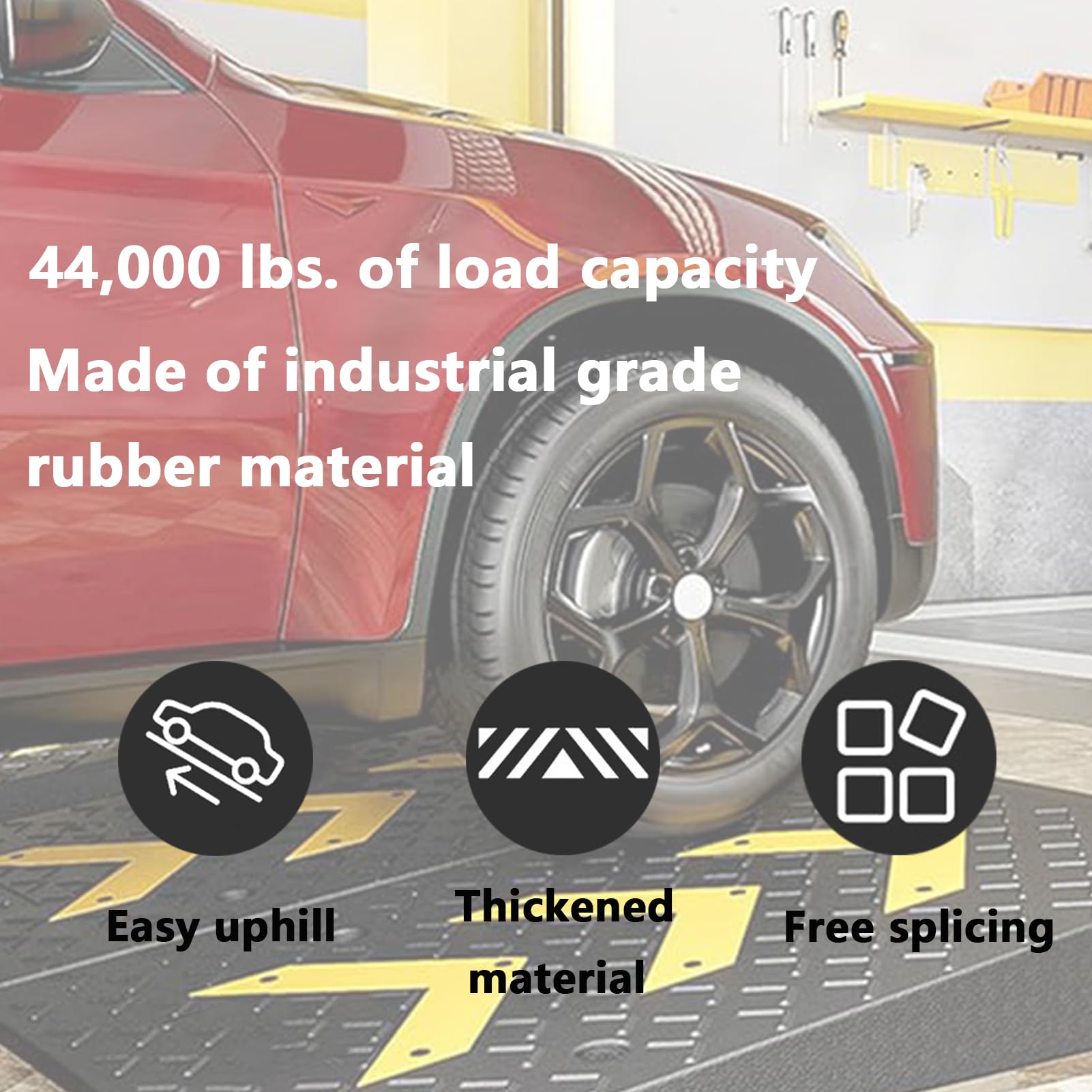 Snapklik.com : Rubber Curb Ramp, 6 Rise Height Driveway Curb Ramps ...