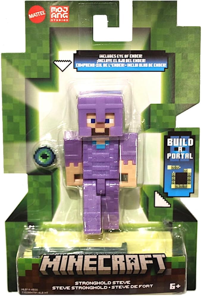 Mattel GTP08 Minecraft Articulated Figure Toy with Paper Cubes for ...