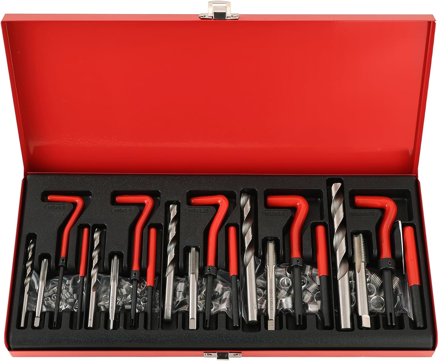 DASBET 131pcs Metric Thread Repair Tool Kit | HSS Drill Helicoil Repair ...