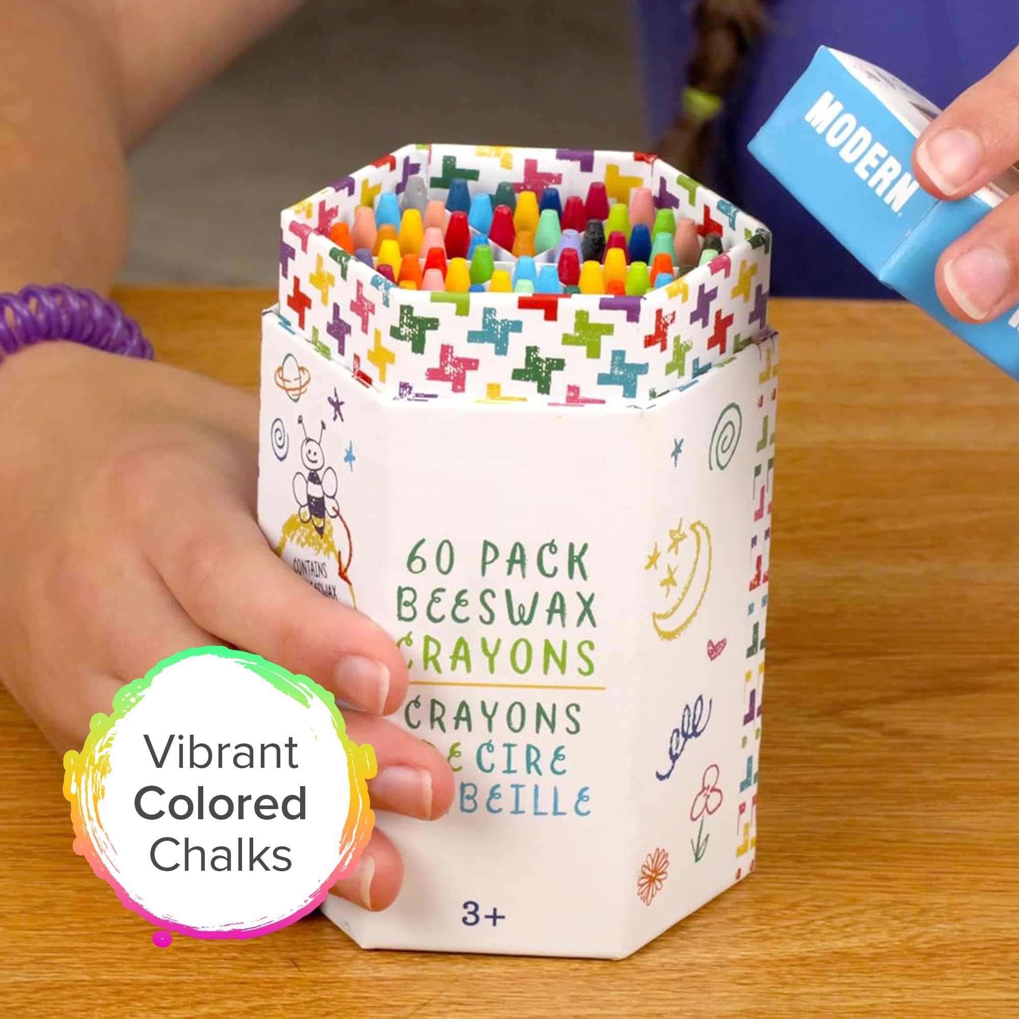Snapklik.com : Kid Made Modern Beeswax Crayons For Toddlers & Kids (60 ...