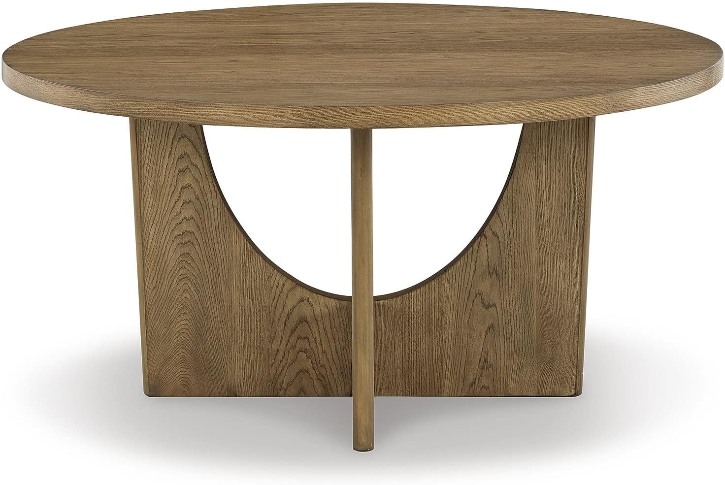 Amazon.com - Design Brown Round Dining Table 60" w X 60" d 30" h Mid ...