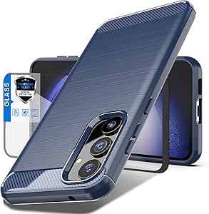 Amazon.com: Dretal Funda para Samsung Galaxy S23 FE 5G con protector de pantalla de vidrio ...