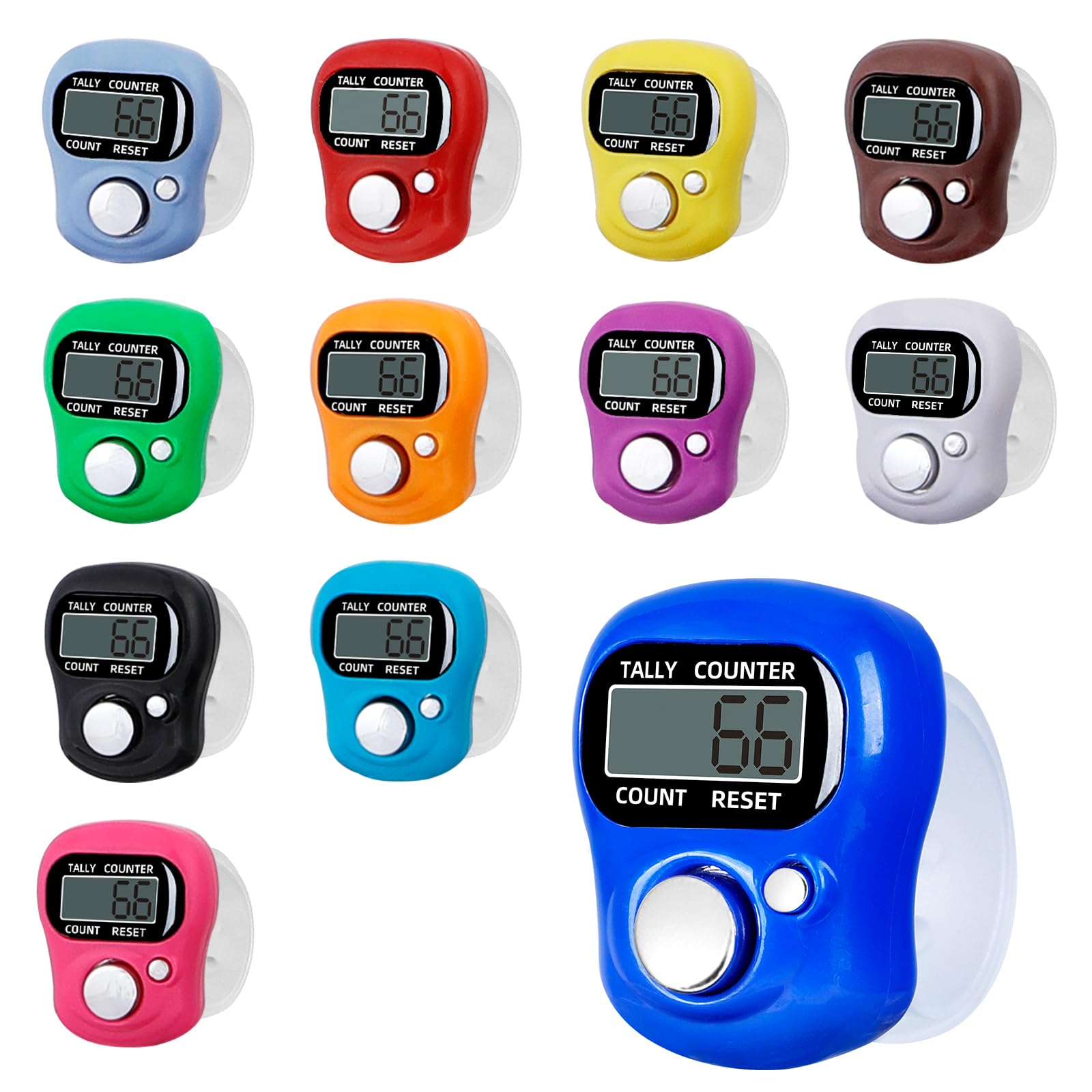 Snapklik.com : 12 Pack Electronic Finger Counter, 5 Digit LCD ...