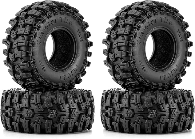 Amazon.com: INJORA 1.0 Tires - 58 * 24mm Swamp Stomper S5 Tires for ...