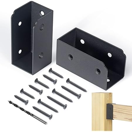 Myard Deck Horizontal Railing Connectors Brackets with Screws for 2x4 ...
