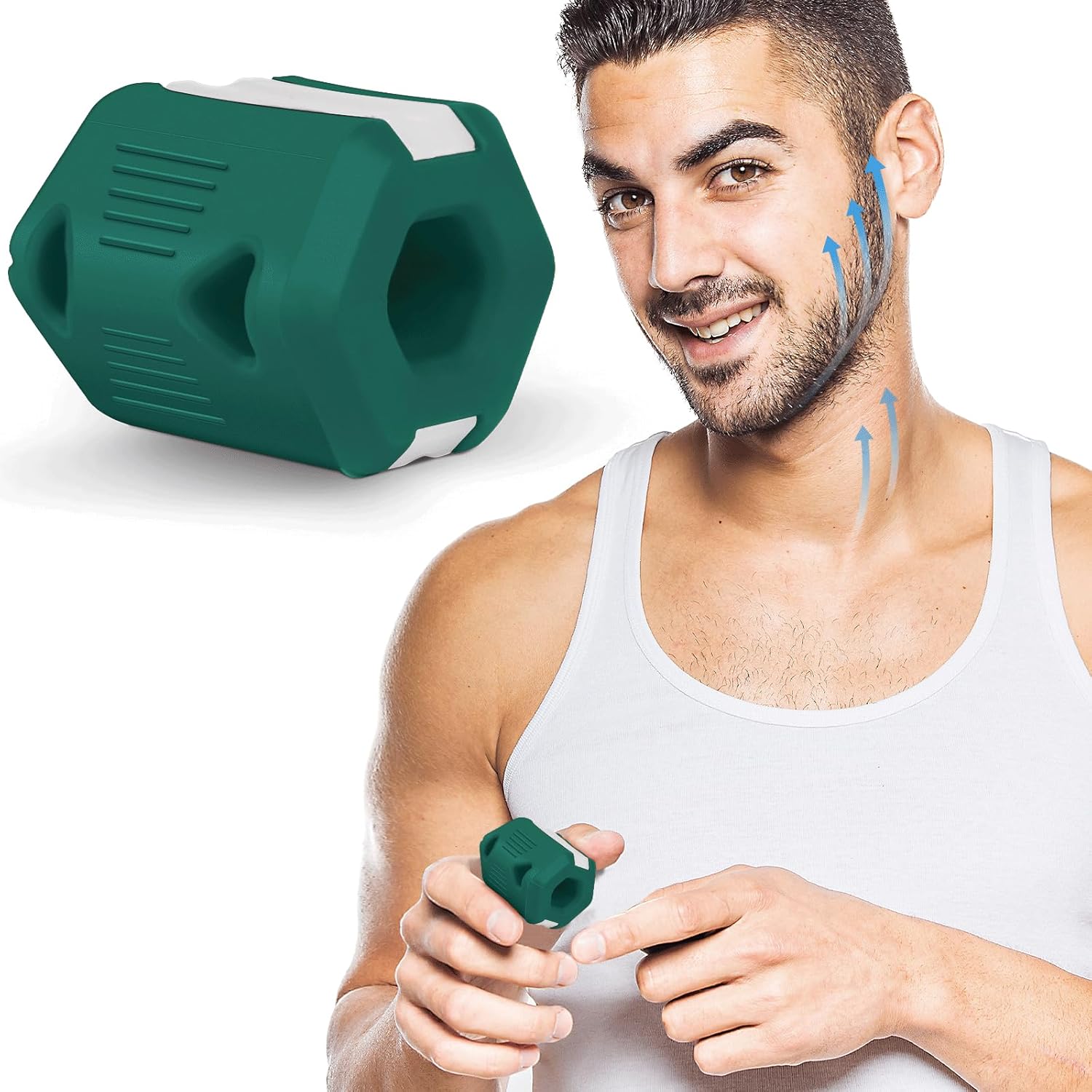 Jaw Exerciser for Men & Women, Jawline Exerciser,Powerful Facial ...