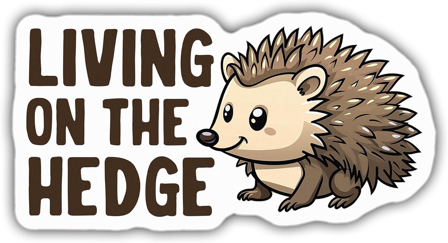 Amazon.com: Hedgehog Stickers Hedgehog Lover Decals Living On The Hedge ...