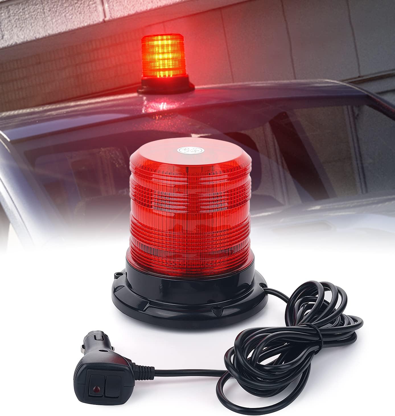 Amazon.com: LUMENIX 60 LED Mini Beacon Strobe Lights Forklift Rooftop ...