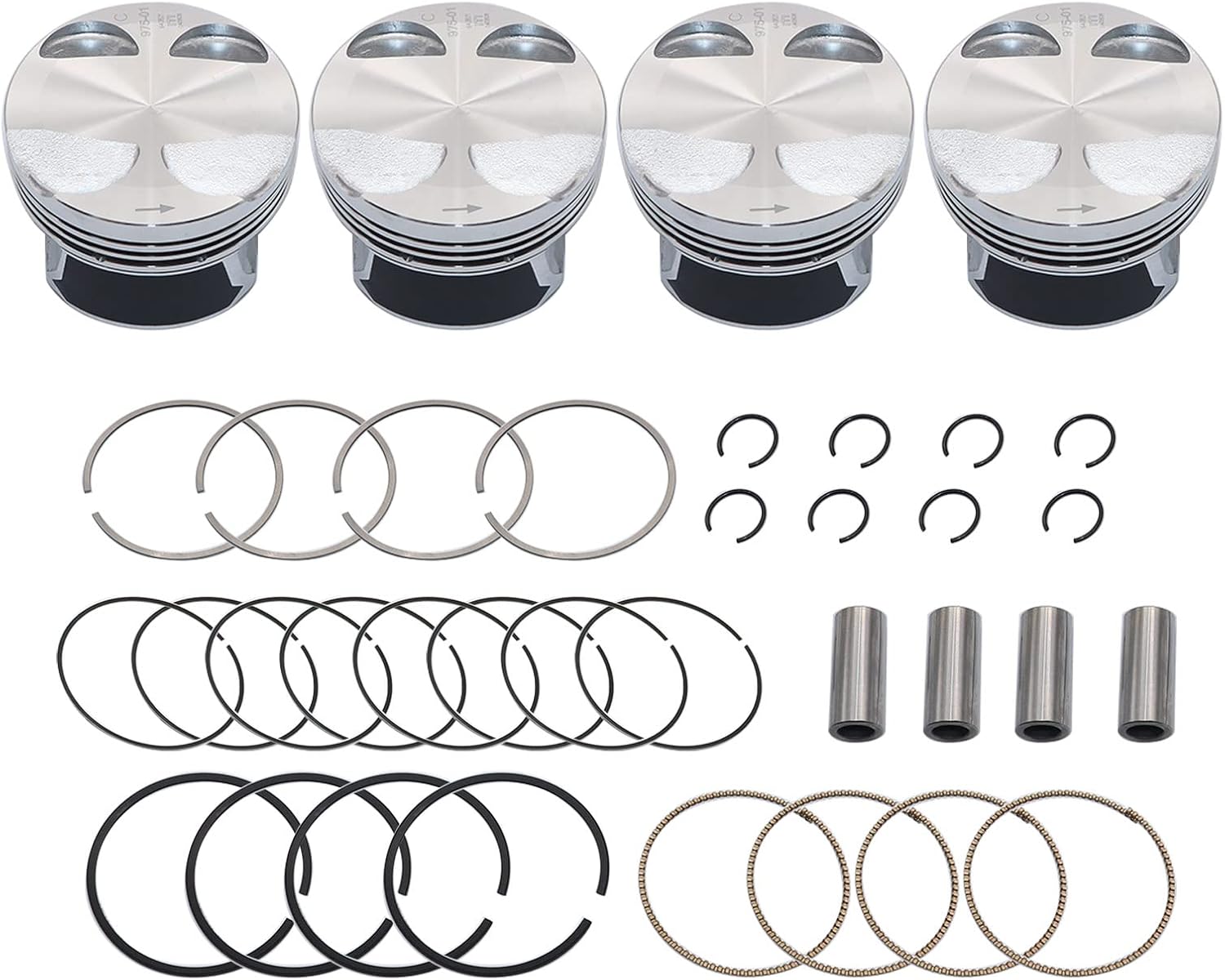 Amazon.com: SecosAutoparts 4 PIston & Pistong Ring Set Fit for MINI R55 ...