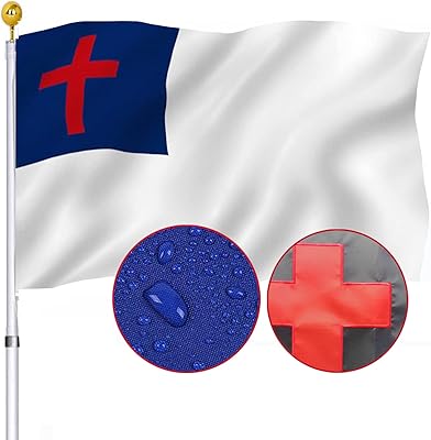 Amazon.com : US Flag Store Christian Stick Flag, 12 by 18-Inch ...