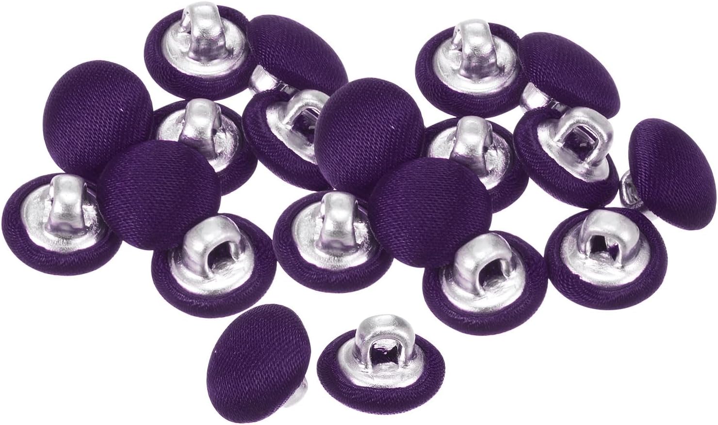 Amazon.com: HARFINGTON 20pcs 16L Fabric Cloth Covered Button 10mm Round ...