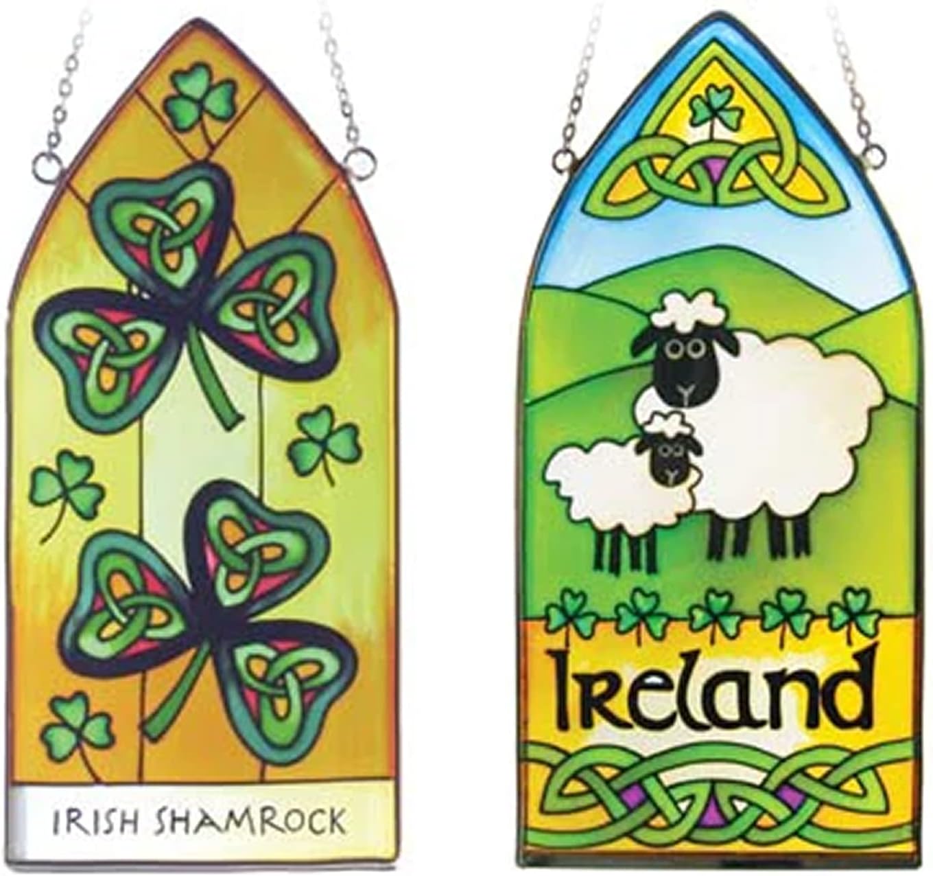 Amazon.com: Royal Tara High Cross Stained Glass Window Hang Suncatcher ...