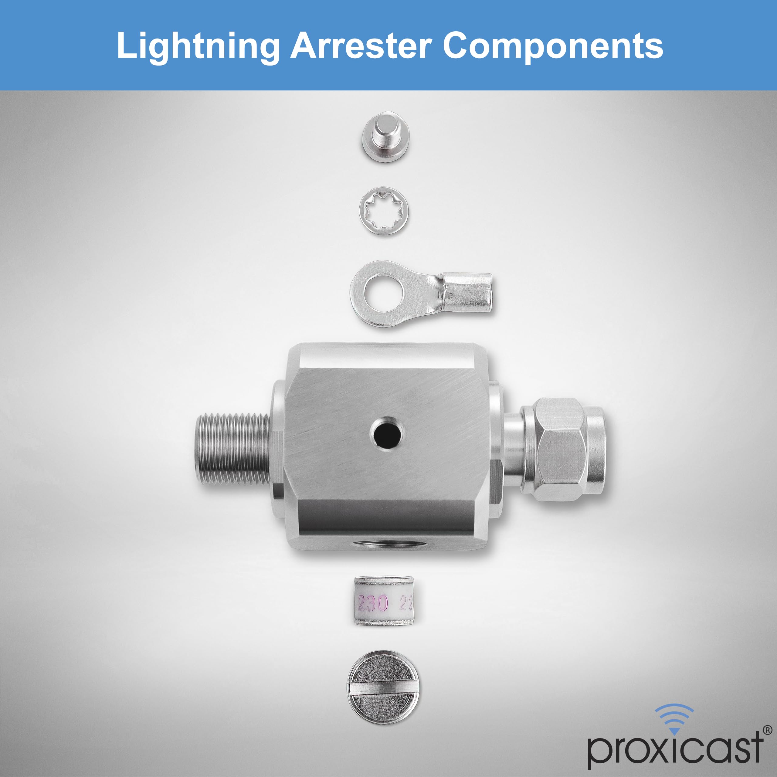 Ant Connector Proxicast Coaxial Lightning Arrester/Suppressor With 75 ...