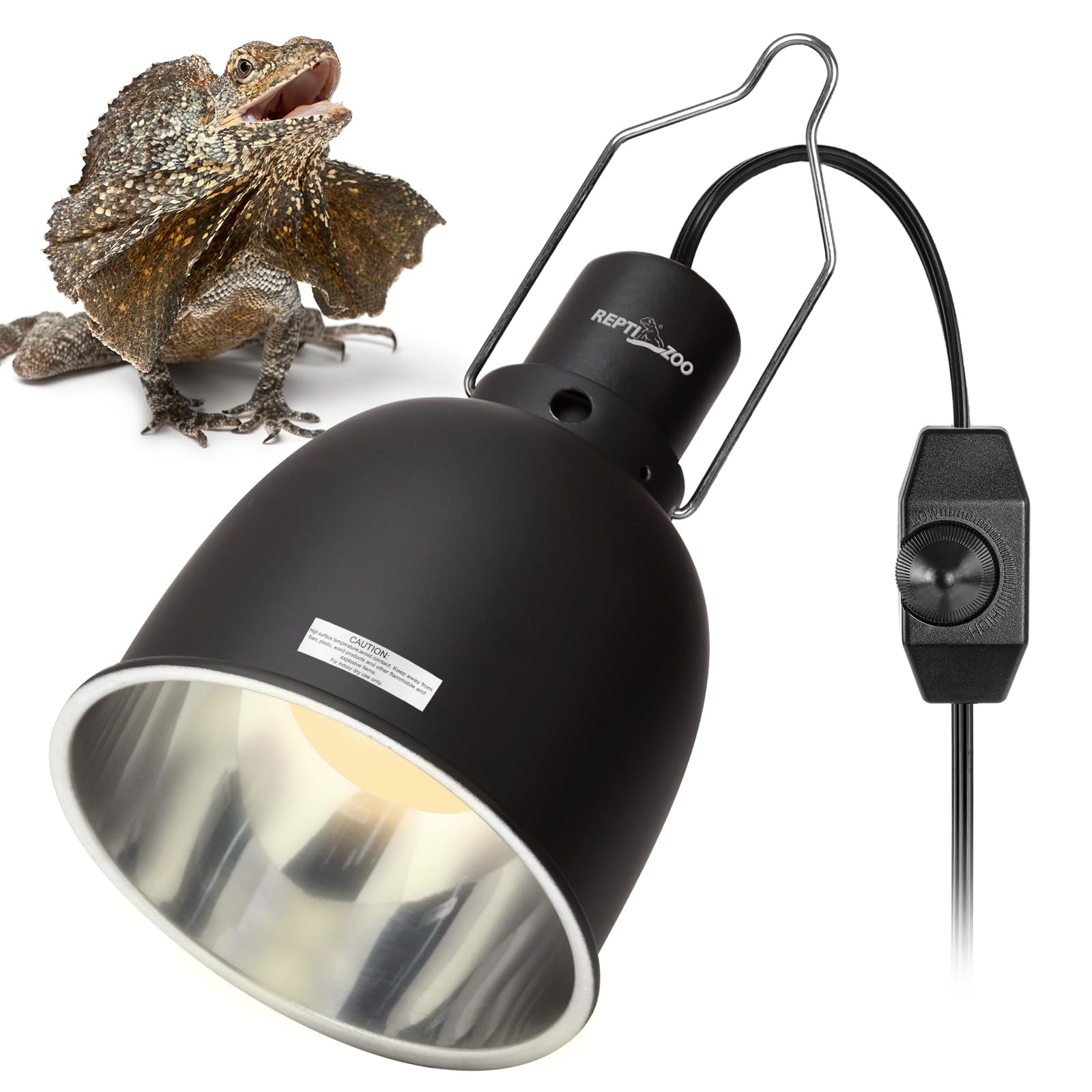 Amazon.com : REPTI ZOO Reptile Light Fixture with Dimmable Switch,5.5 ...