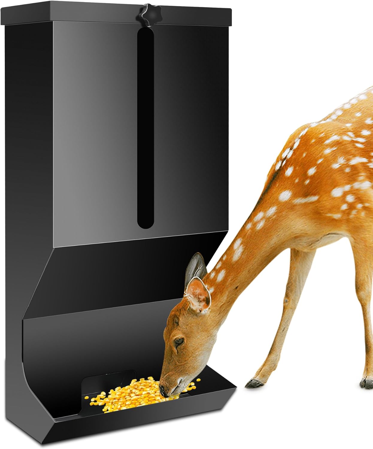 Amazon.com : Hanging Deer Feeder, 60LB Automatic Dispensers, Galvanized ...