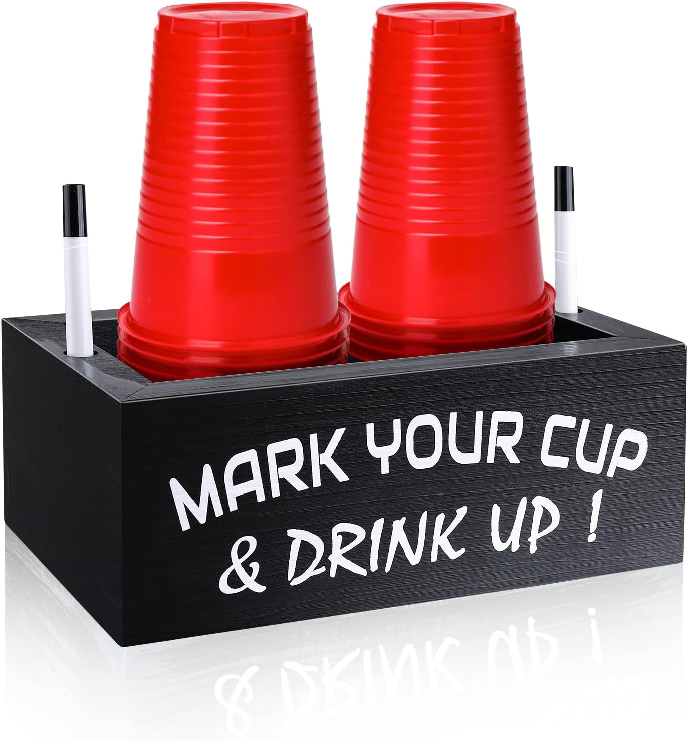 Amazon.com: Cup Holder with Marker Slot, Mark Your Cup and Drink Up ...