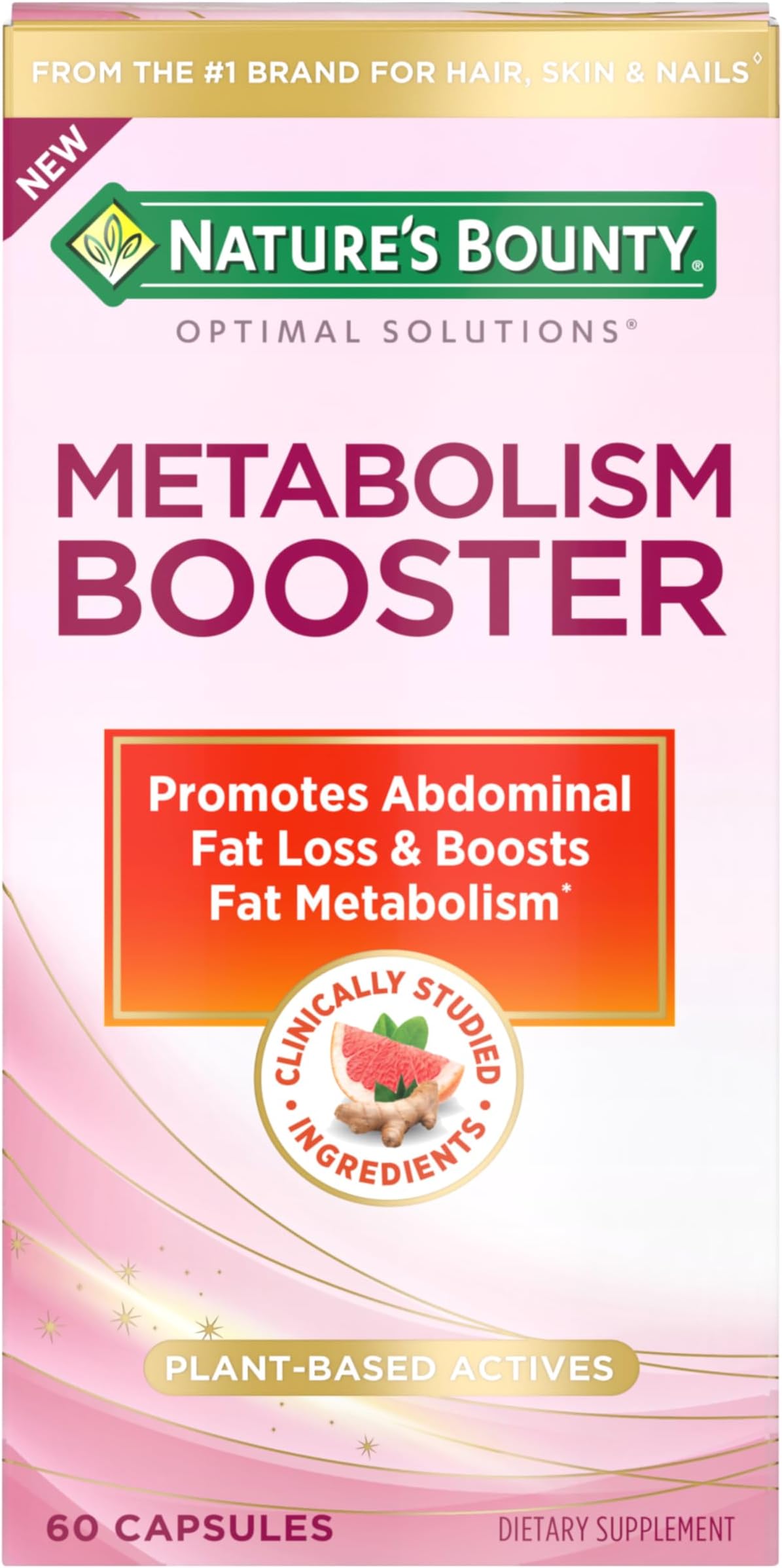 Amazon.com: Nature's Bounty Optimal Solutions Metabolism Booster Supplement, Boosts Fat ...