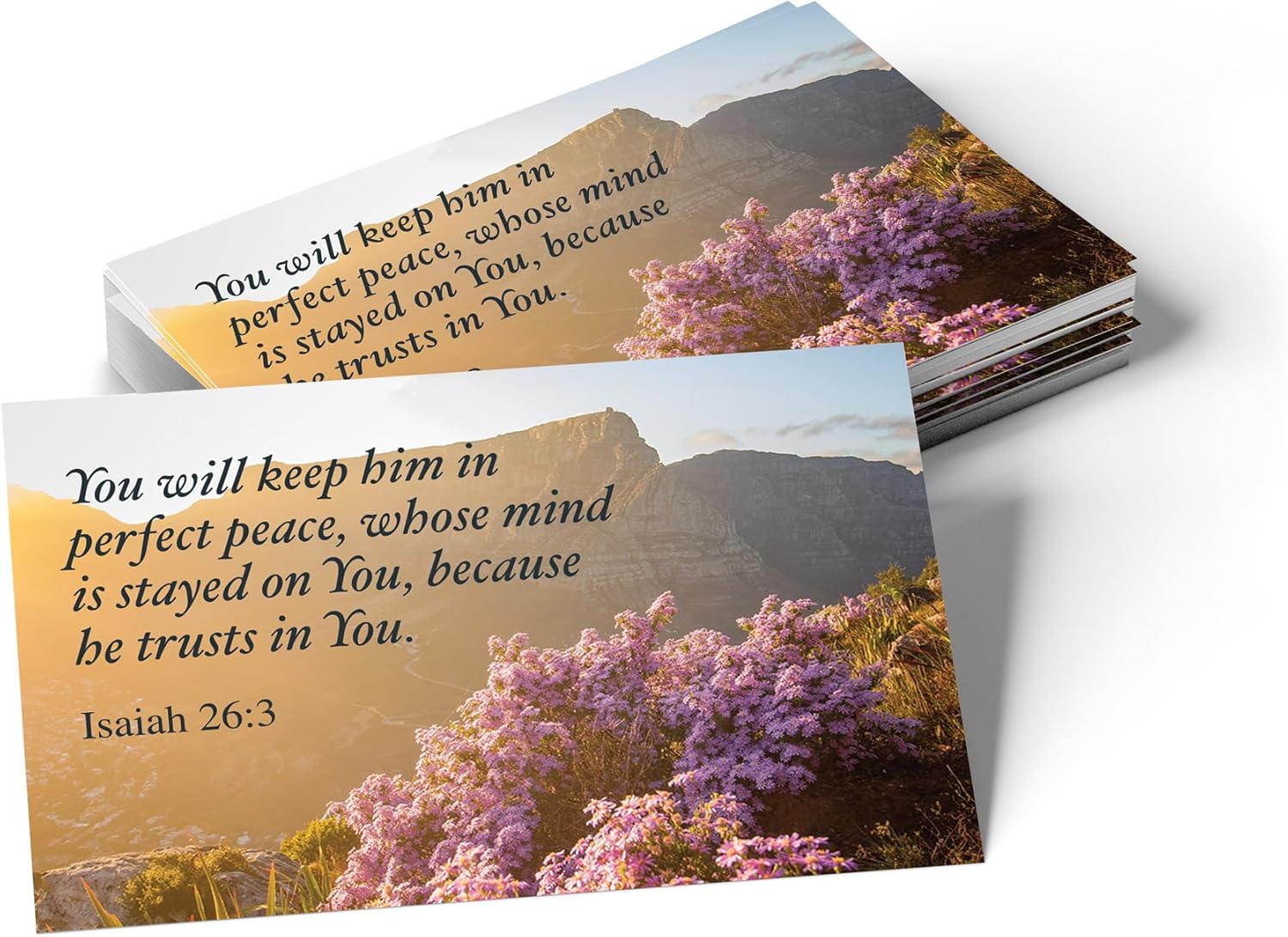 Amazon.com : Pass It On Scripture Cards, Faith, Is 26:3 - Pack of 25 ...