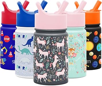 Amazon.com: Simple Modern Kids Water Bottle with Straw Lid | Insulated ...