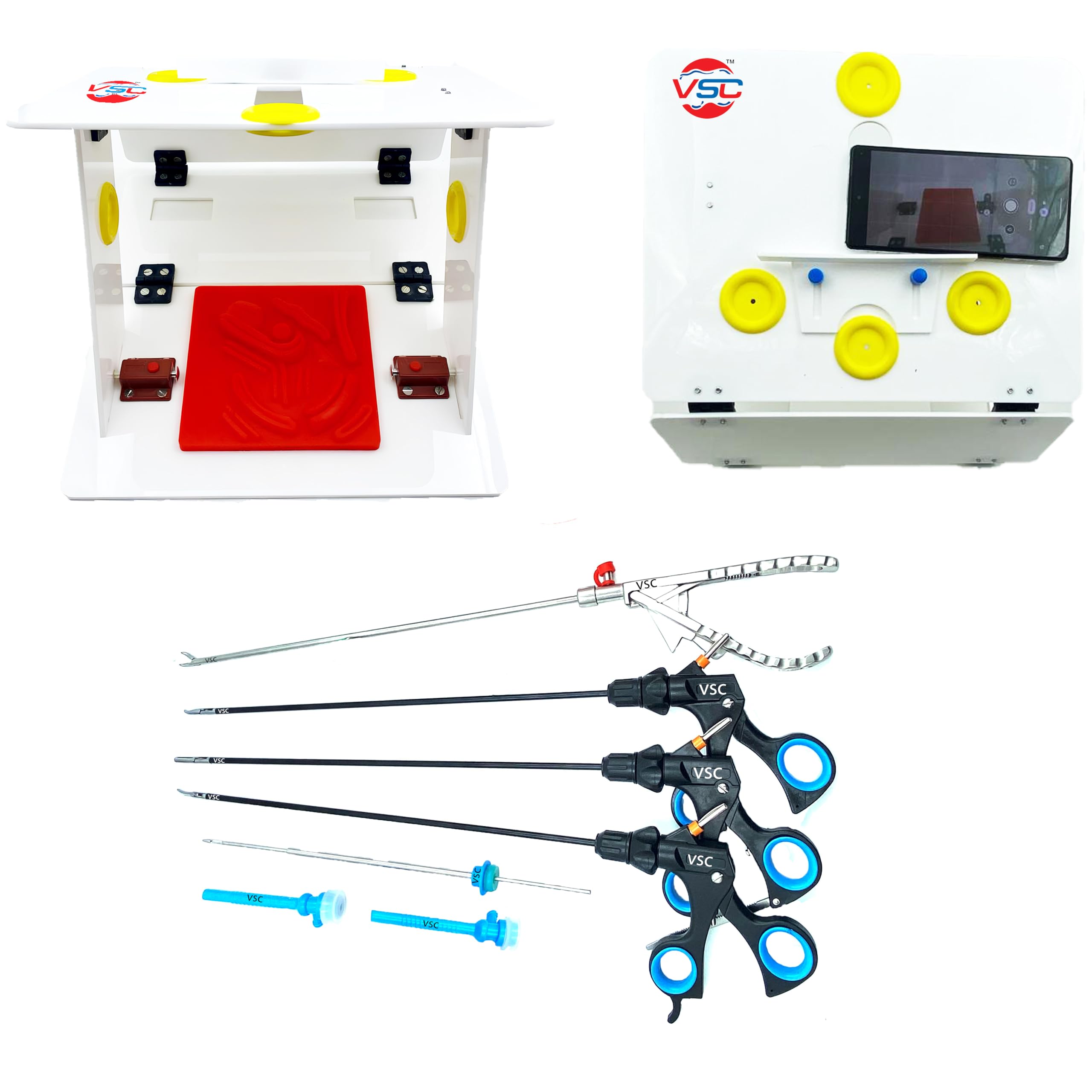 VSC Laparoscopic Android Endo Trainer Box Set| Portable Box Type ...