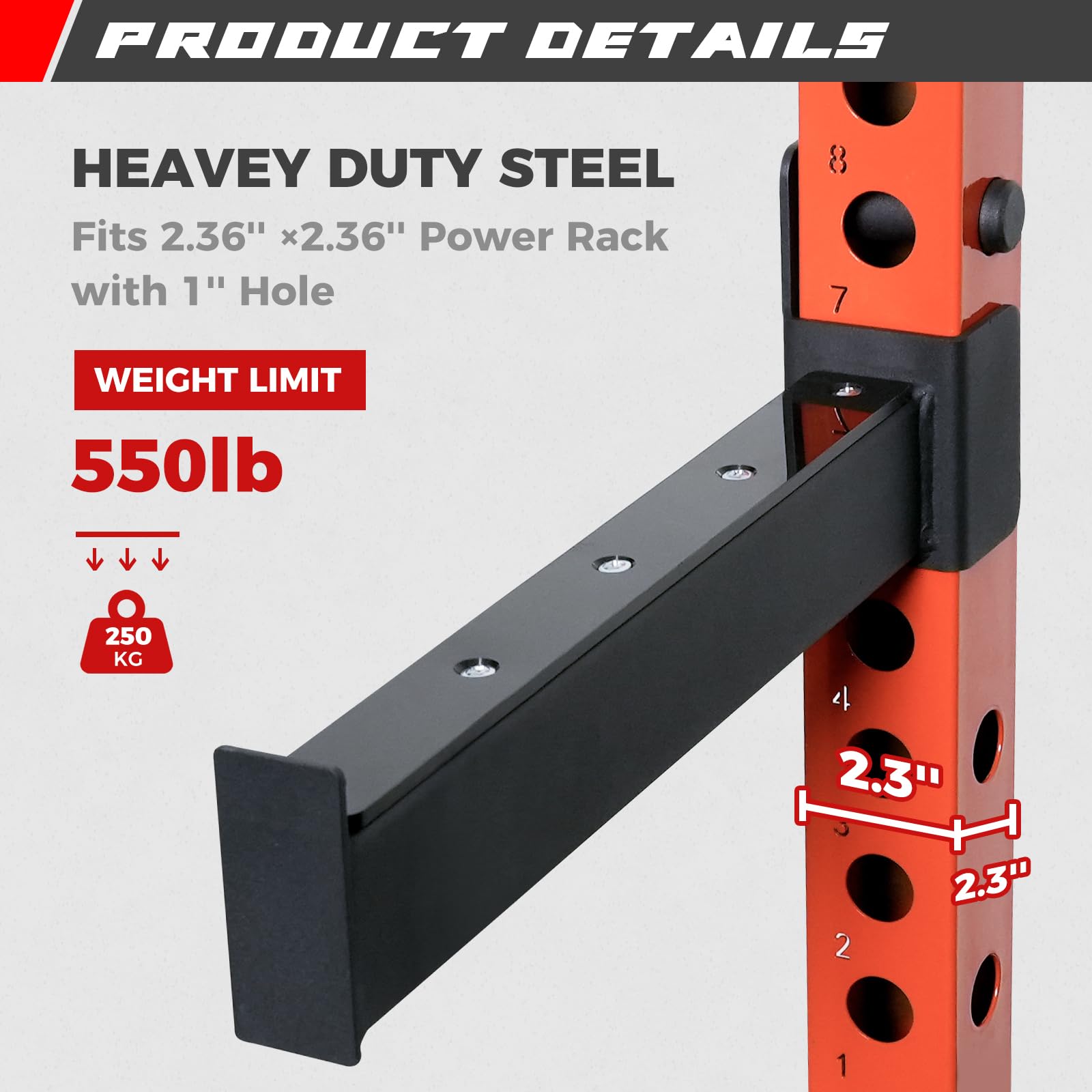 Snapklik.com : Spotter Arms Power Cage Attachment, Squat Rack Safety ...