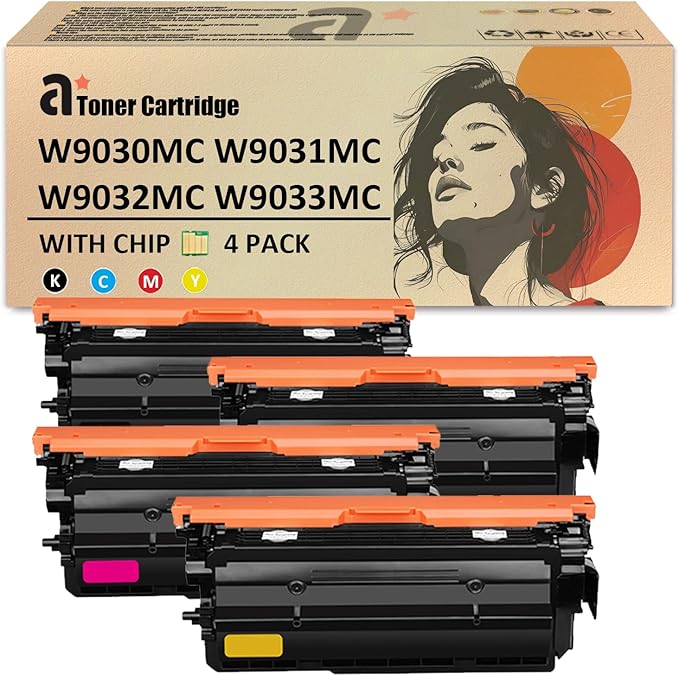 Amazon.com: W9030MC W9031MC W9033MC W9032MC Toner Cartridges Compatible ...