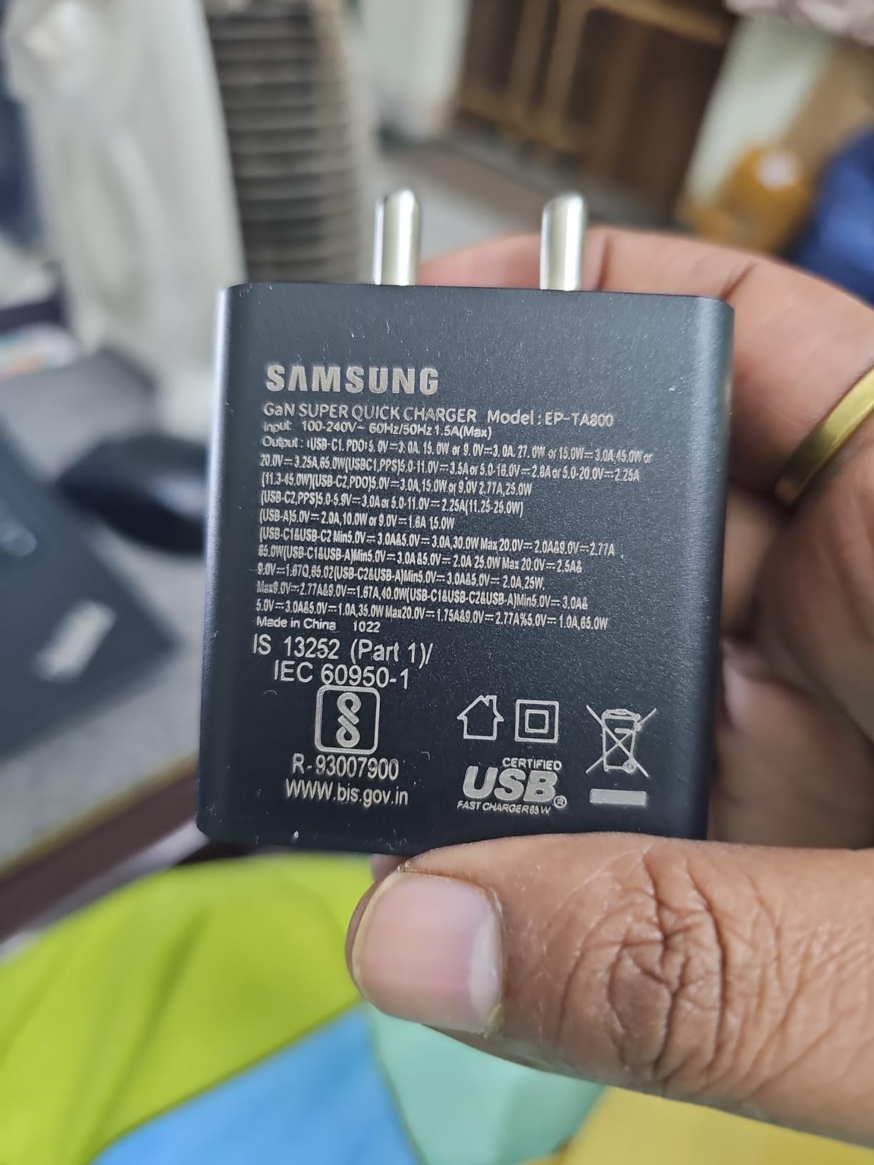 Original 65W Power Adapter Trio for Samsung Galaxy A70s Charger Samsung ...