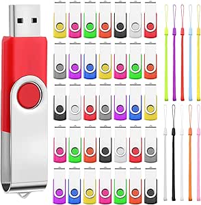 Amazon.com: Aoriher 50 Pack USB Flash Drives Bulk with Lanyards 128 MB ...