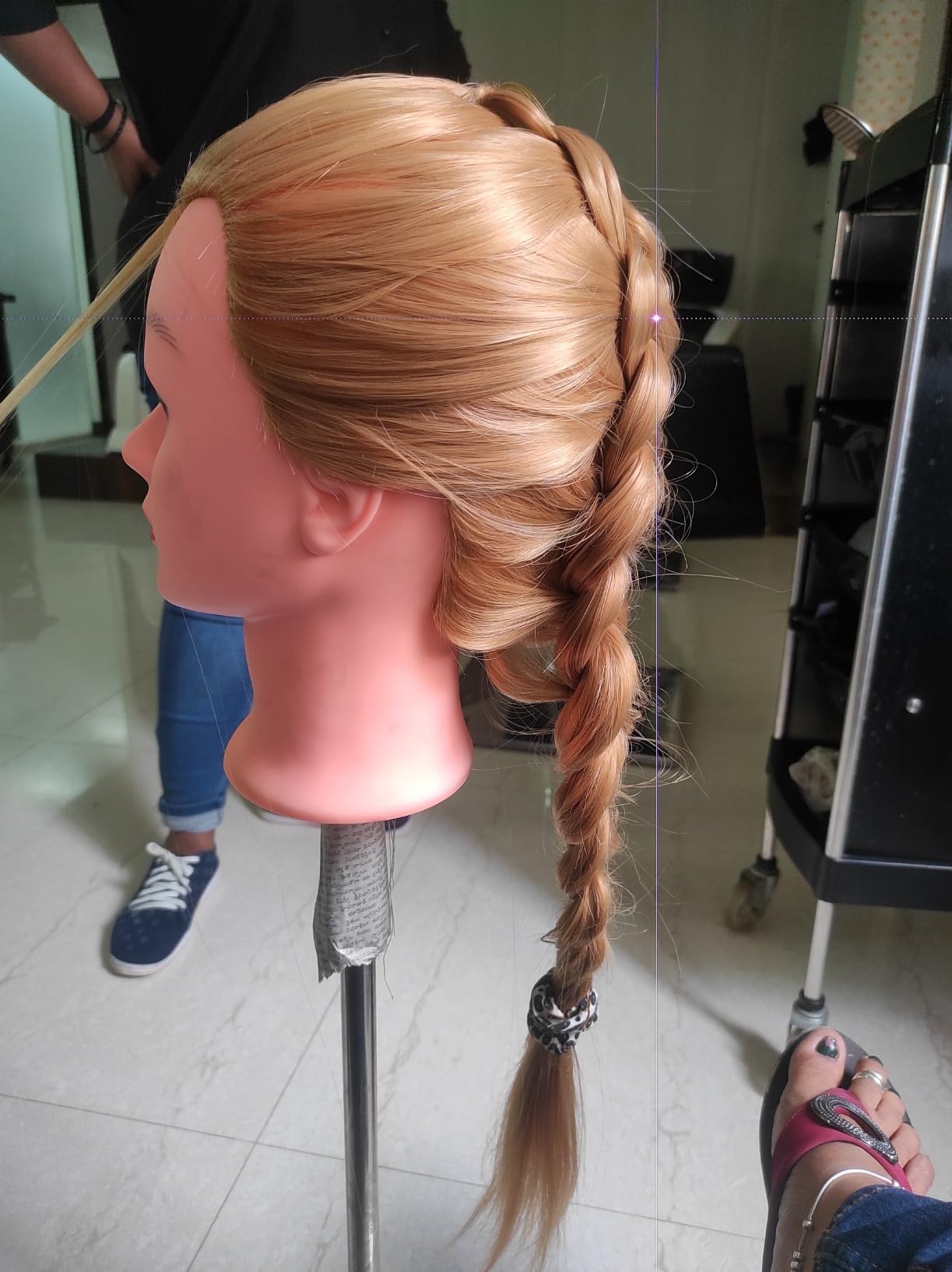 VIVIAN Mixed Hair Mannequin Head with Hair 26"-28" Hair Doll ...