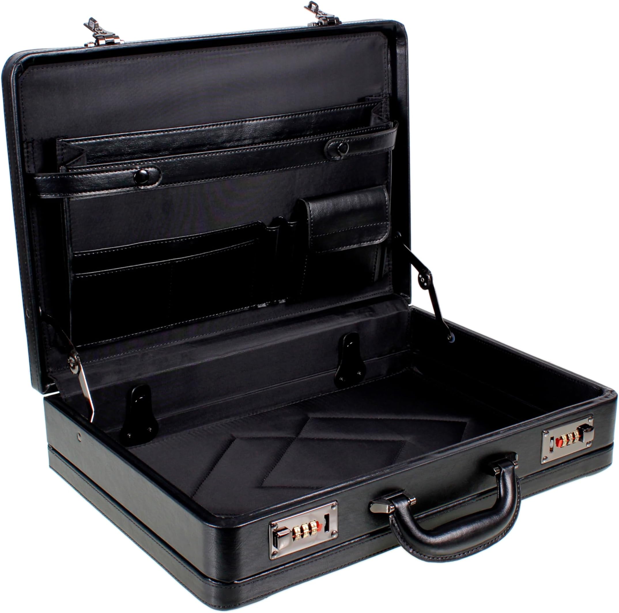 Monolith 41350MN Briefcase, 47 cm, Black: Amazon.co.uk: Fashion