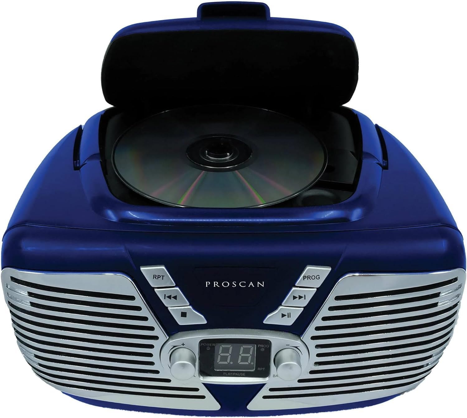 Amazon.com: PROSCAN ELITE Retro CD Player - Portable Radio Boombox CD ...