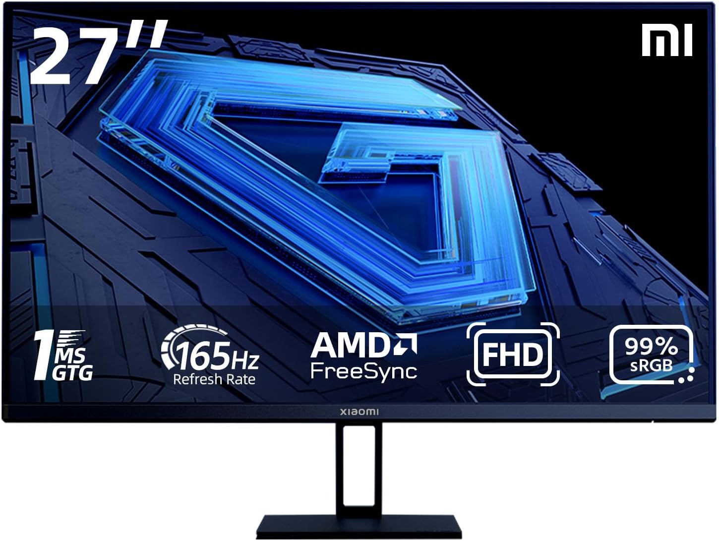 Amazon.com: Xiaomi Gaming Monitor 27in 165Hz 1ms GTG 1920*1080 Fast IPS ...