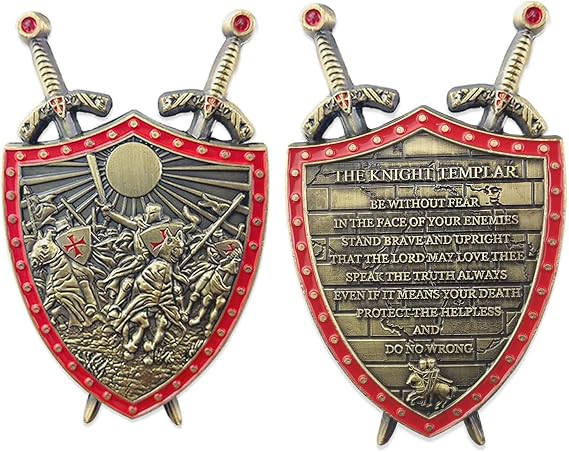 Amazon.com: Put on The Whole Armor of God Challenge Coin Shield Knights ...