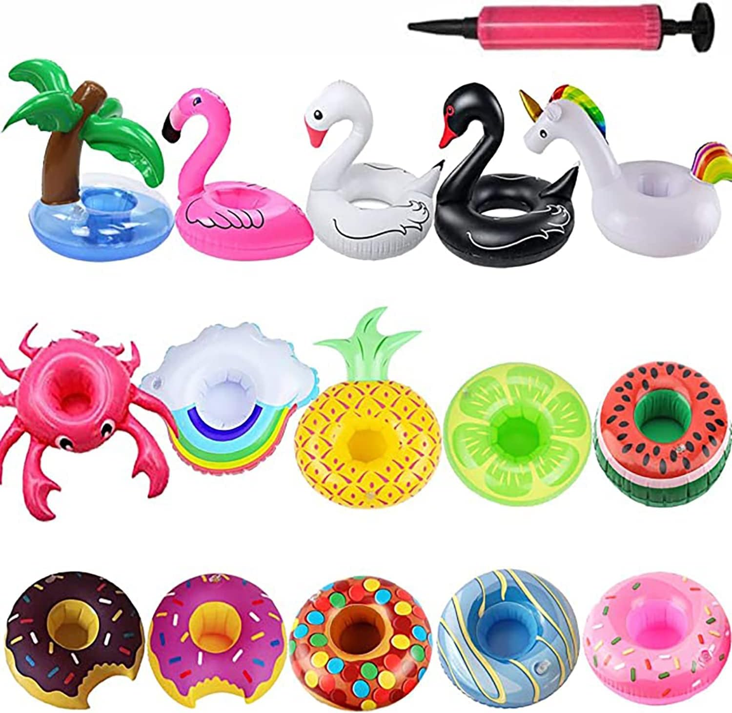 Sumeier 2 Pcs Set Inflatable Floating Row Toys Children Adult ...