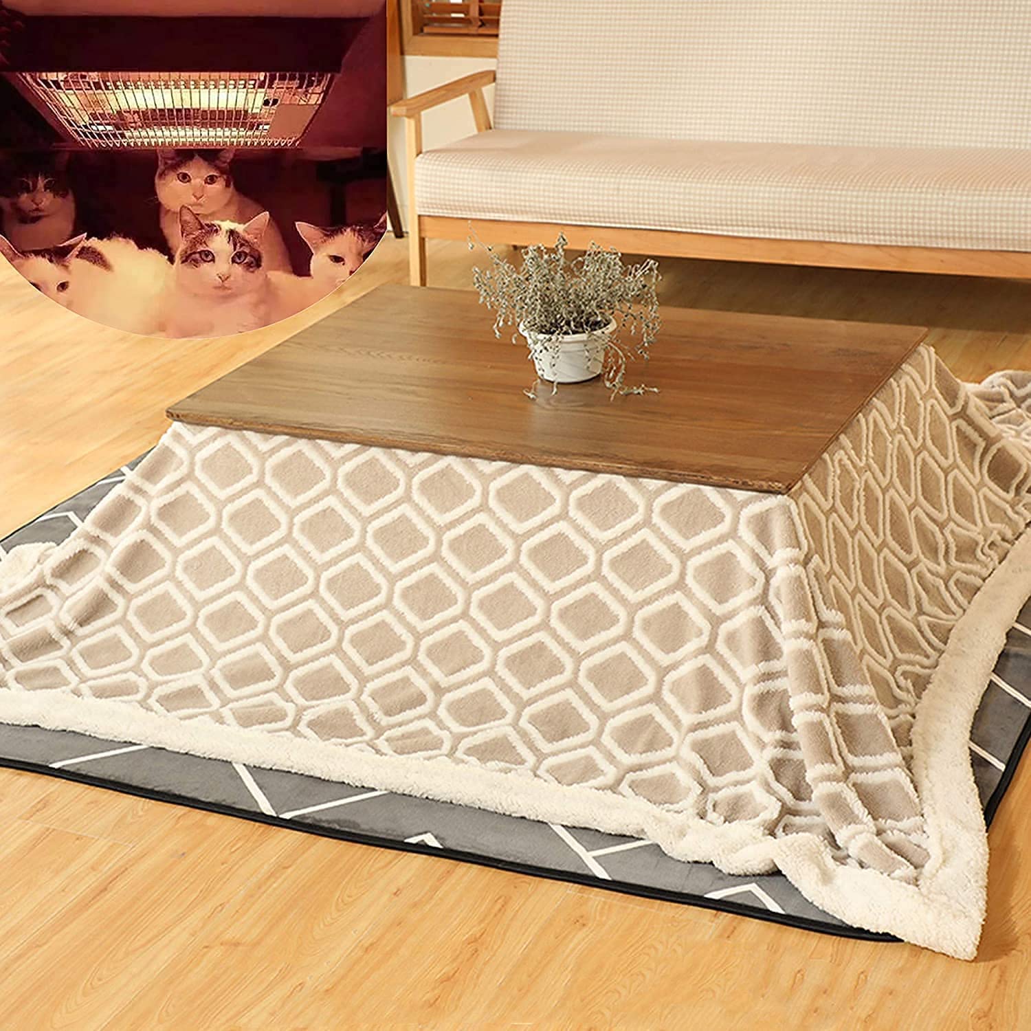 Buy Heating Table Tatami Kotatsu Table,Japanese Stove Heated Table ...