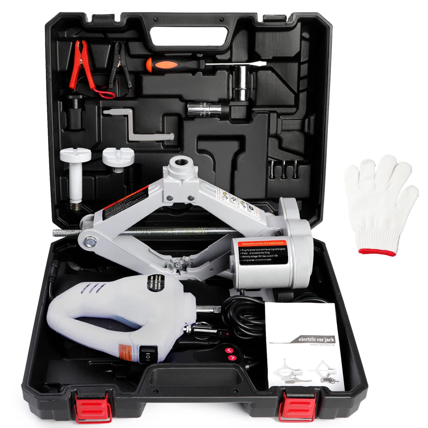 Snapklik.com : STANDTALL Electric Car Floor Jack Set 3 Ton All-in-one ...